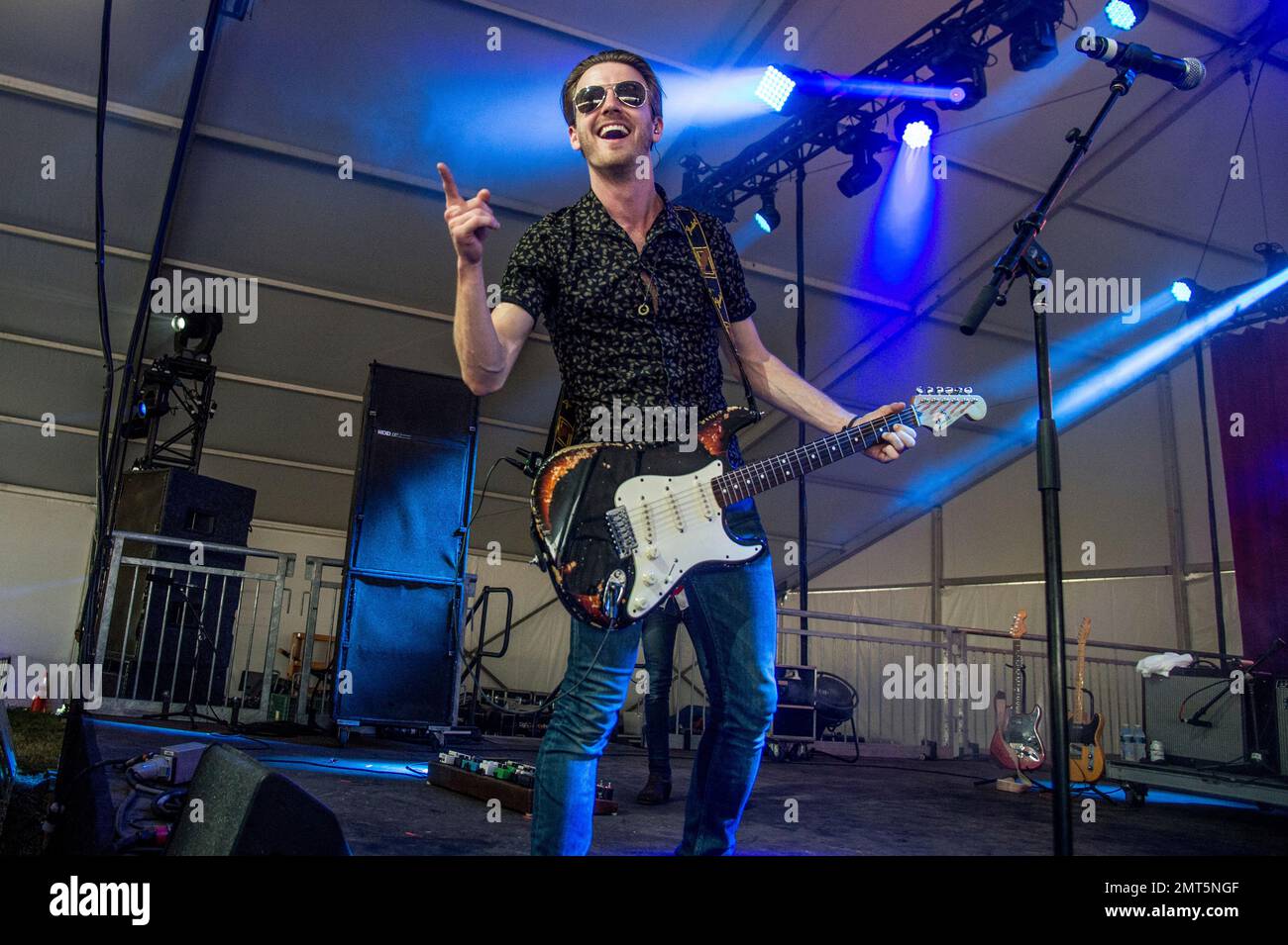 Brandon Lancaster of LANco performs at the Faster Horses Music Festival ...