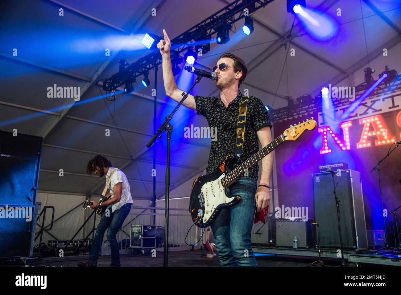 Eric Steedly, left, and Brandon Lancaster of LANco perform at the ...