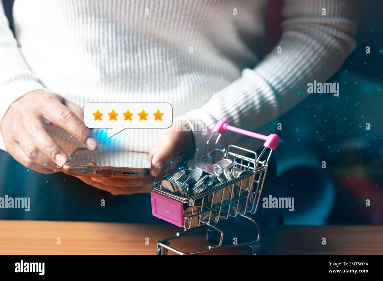 Black screen five star rating hi-res stock photography and images - Alamy
