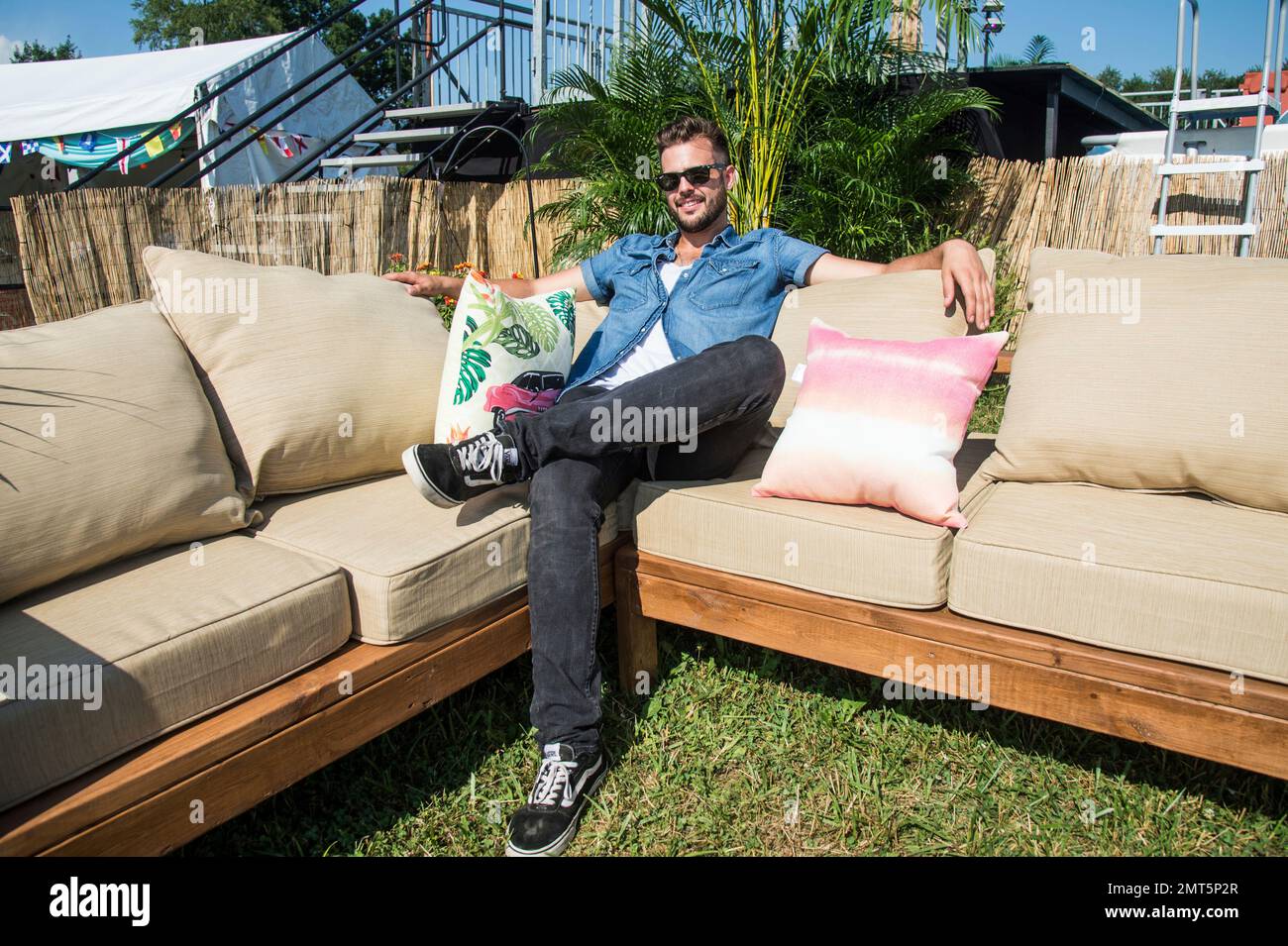 Jackie Lee poses at the Faster Horses Music Festival in the Brooklyn ...
