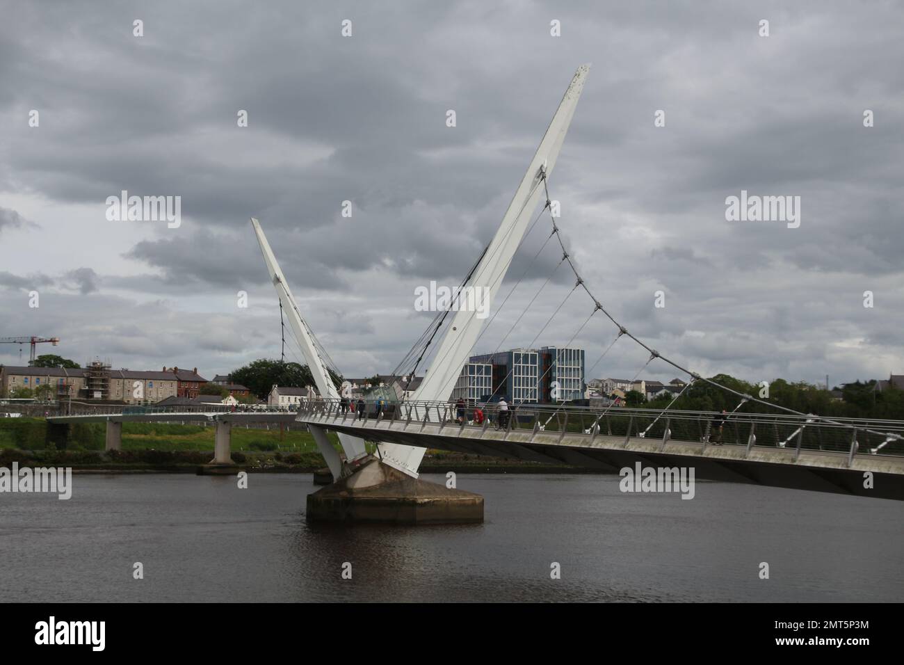 Peace Bridge in Derry- Londonderry, Northern Ireland Stock Photo - Alamy