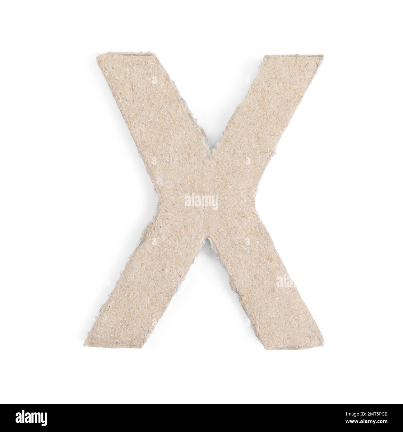 Letter X made of cardboard isolated on white Stock Photo - Alamy