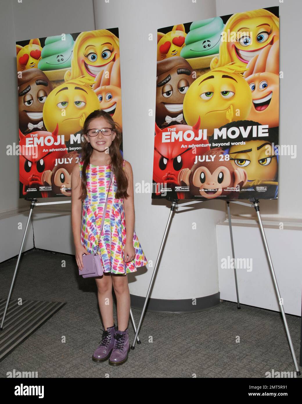 Actress Aviva Winick attends a special screening of "The Emoji Movie ...
