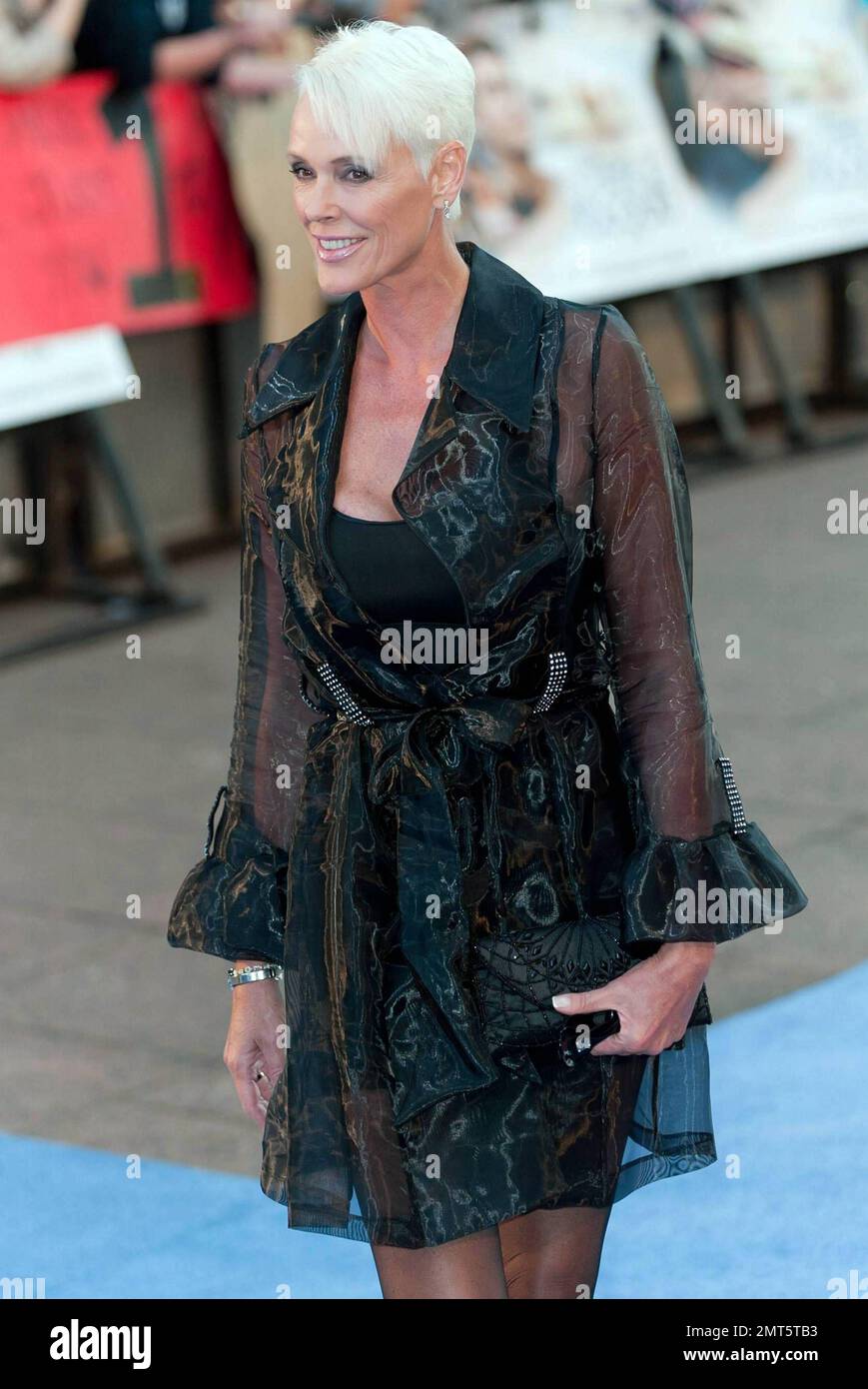 Brigitte Nielsen attends the UK premiere of "The death and life of ...