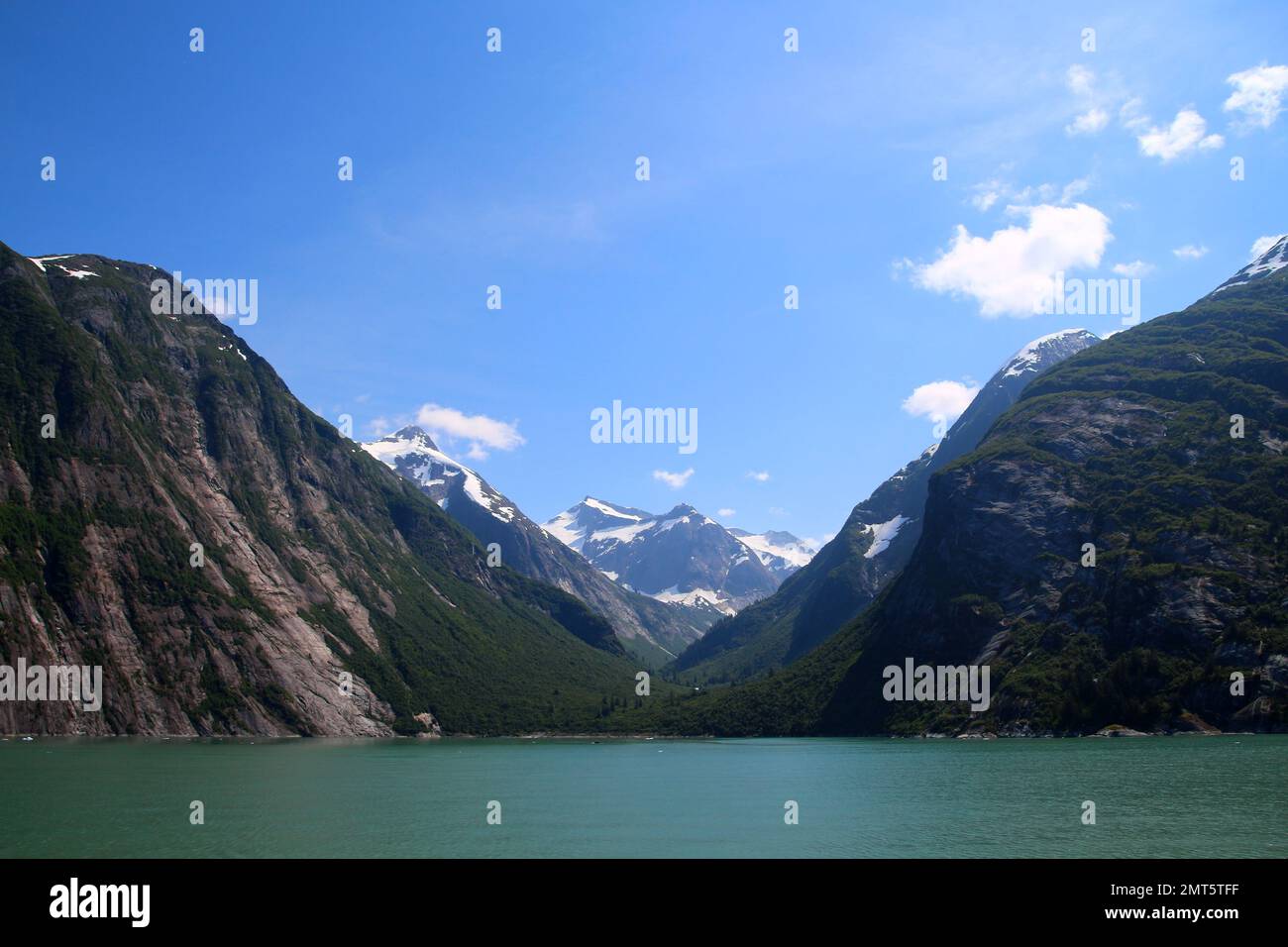 Alaska, mountain landscape in the Stephens Passage, United States Stock ...