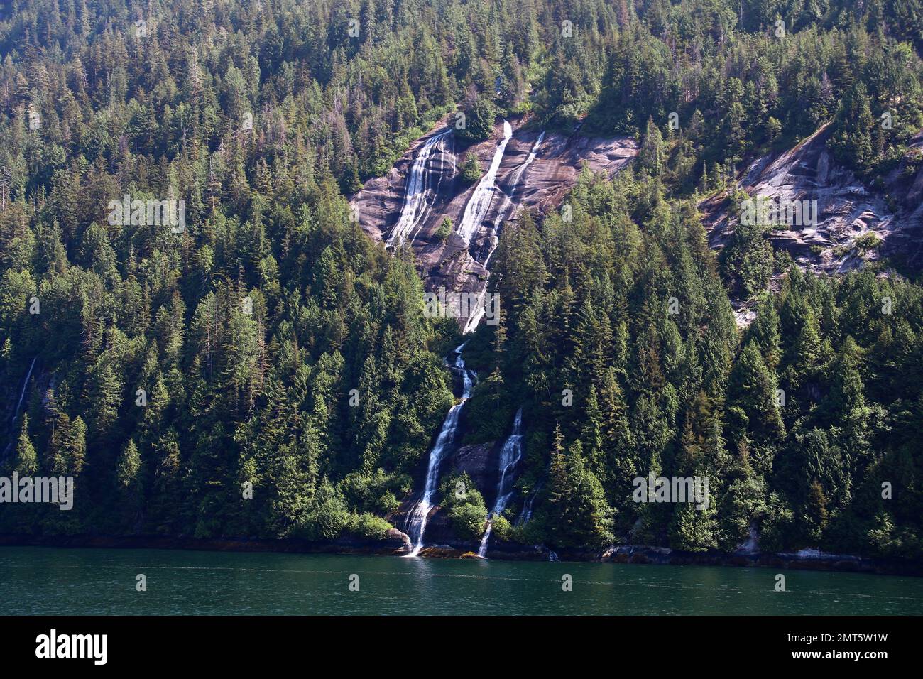 Waterfall in the Stephens Passage, Alaska Stock Photo - Alamy