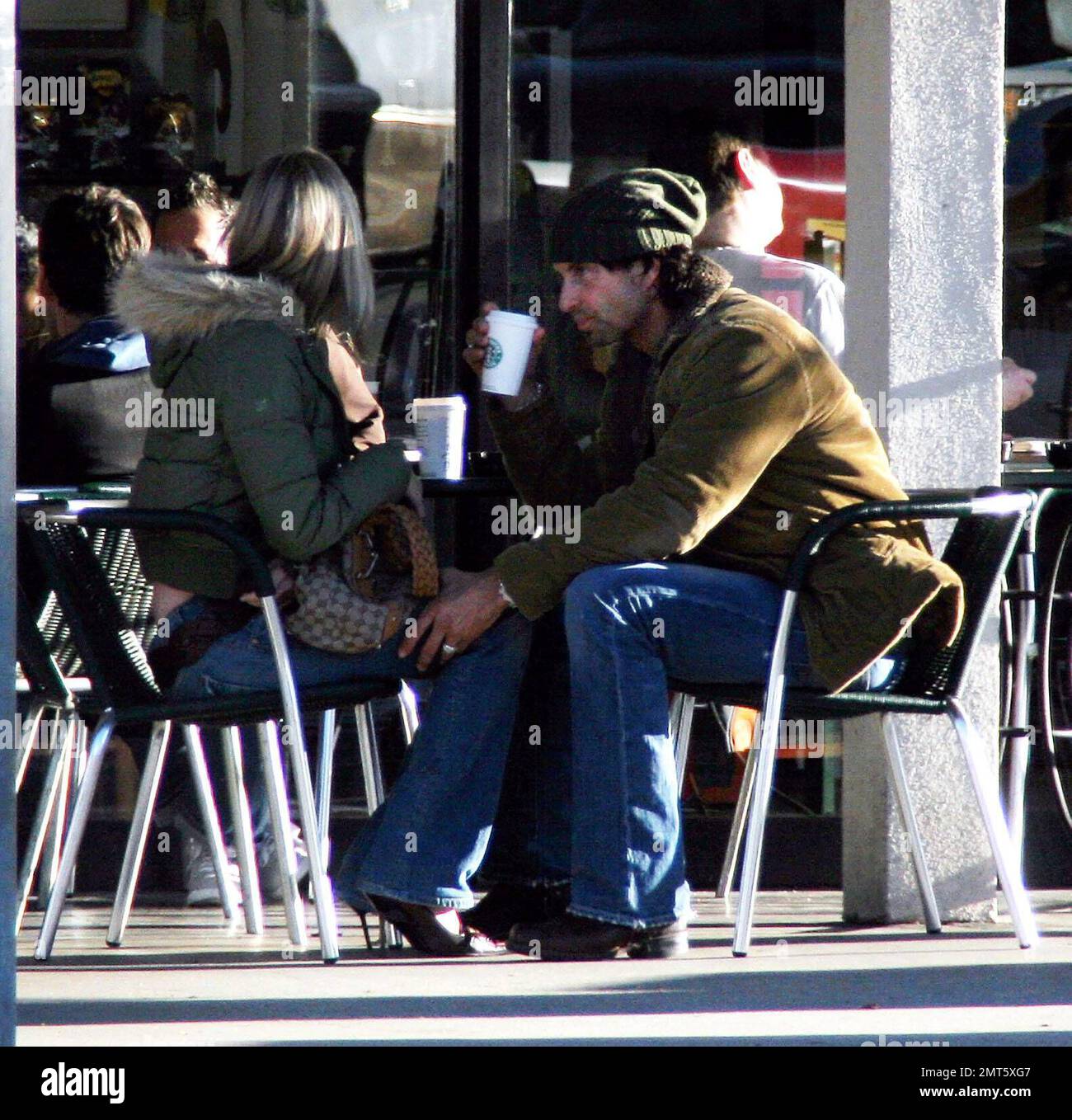 Niklas Soderblom and his girlfriend get cozy over a cup of coffee and ...