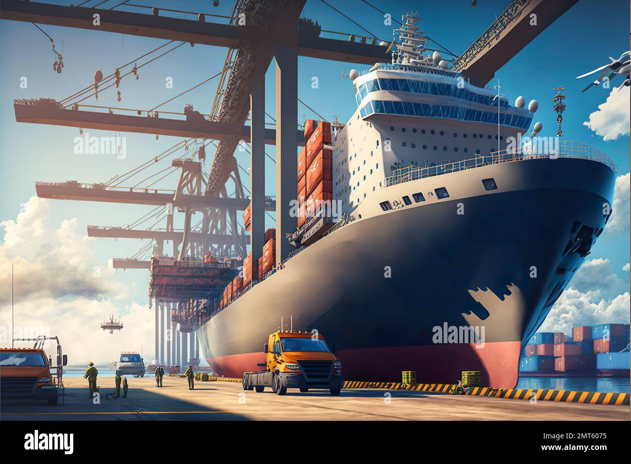 Commercial shipyard container logistics hi-res stock photography and ...