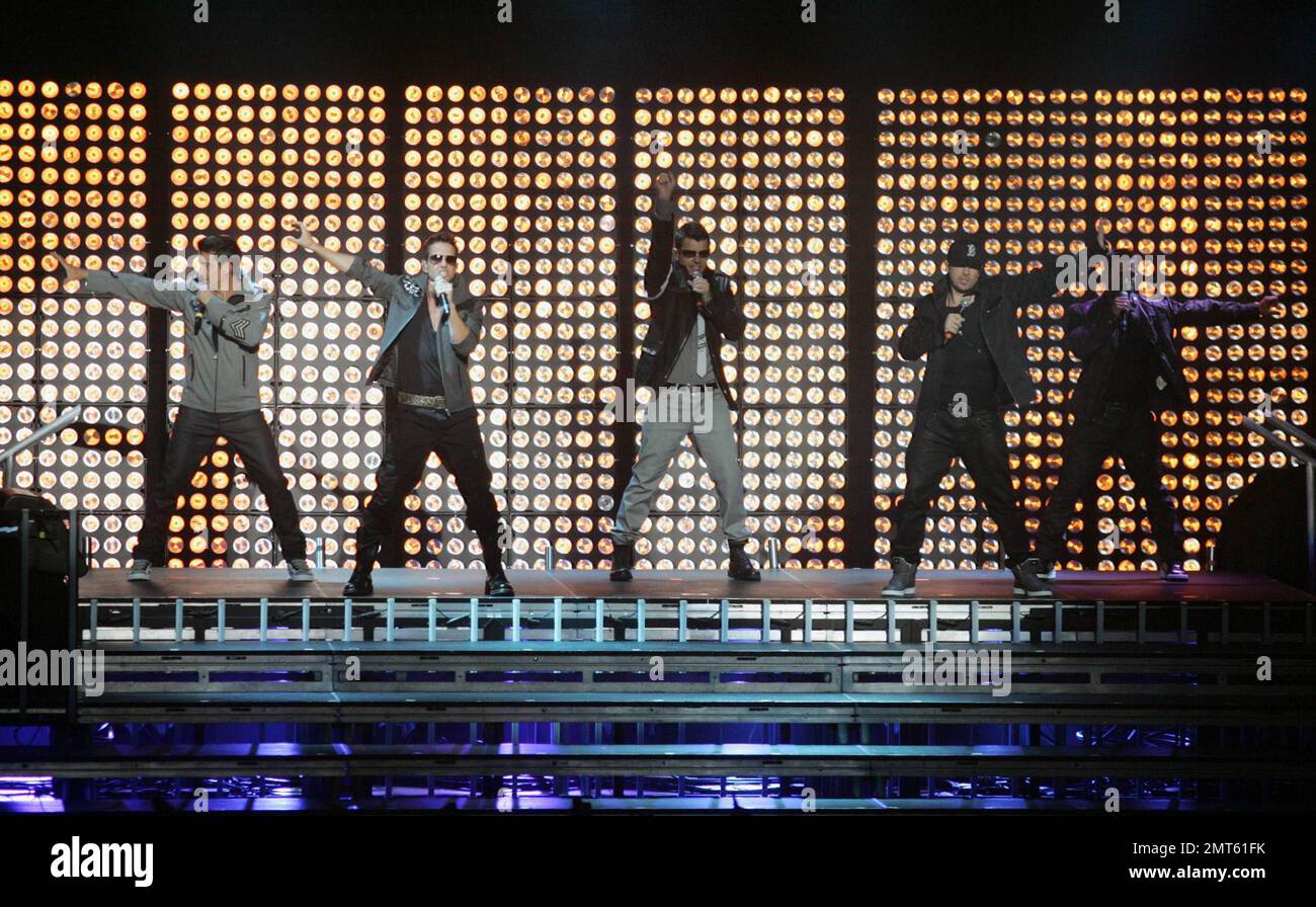 NKOTB (New Kids On the Block) perform live in concert at the FIlmore ...