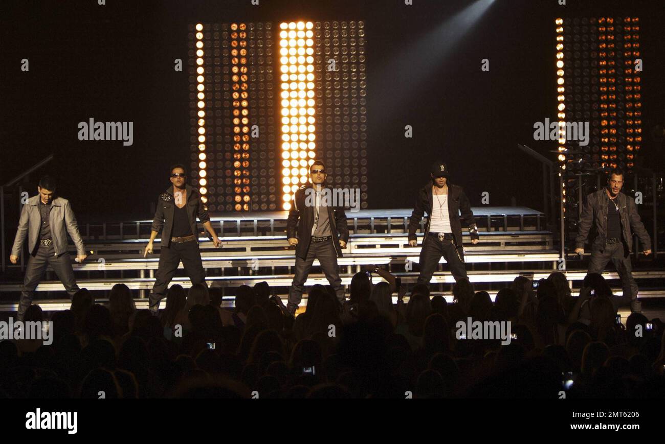 Boy band New Kids on the Block performs live at Radio City Music Hall ...