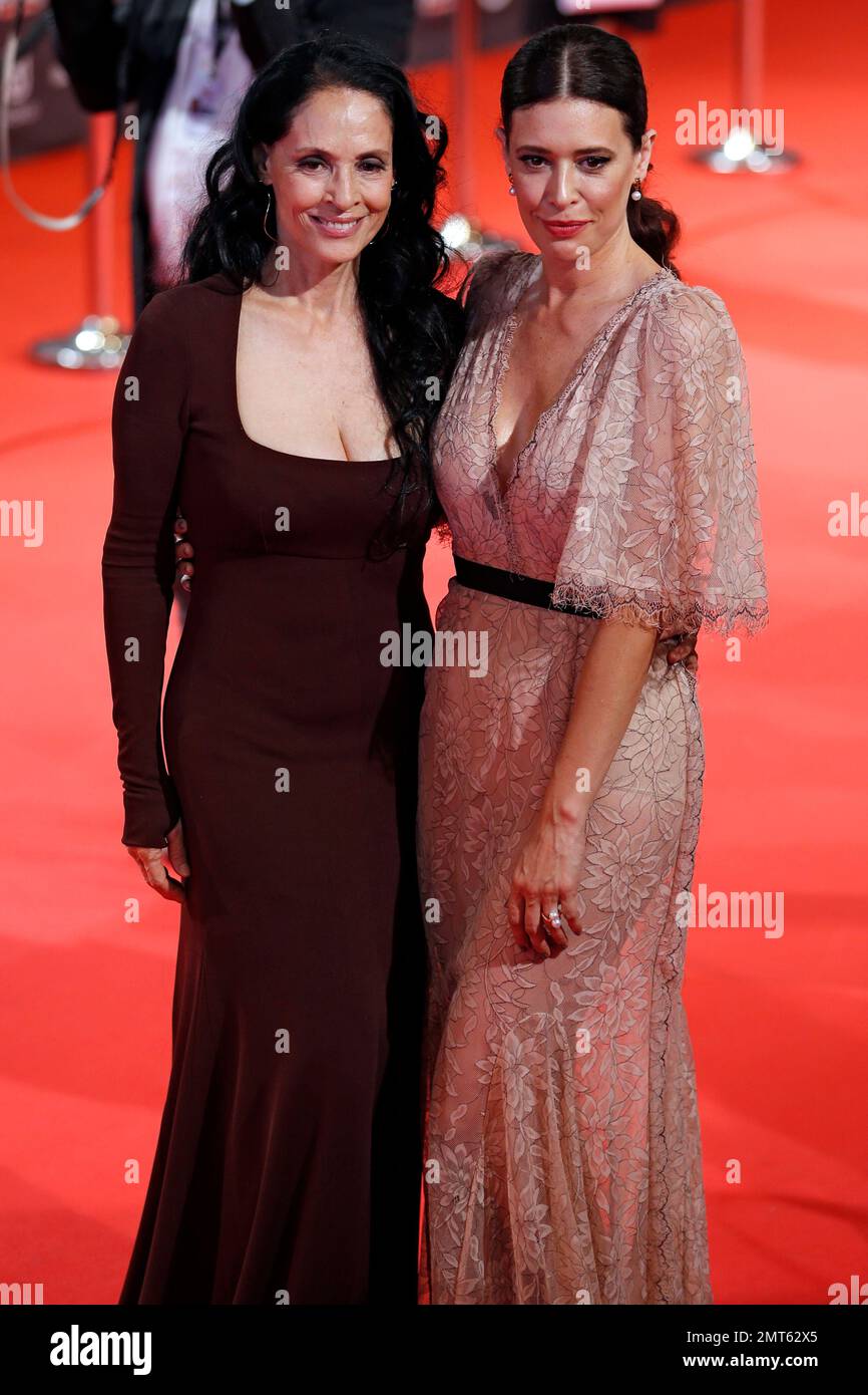 Brazilian actress Sonia Braga, left, and Colombian actress Angie Cepeda ...