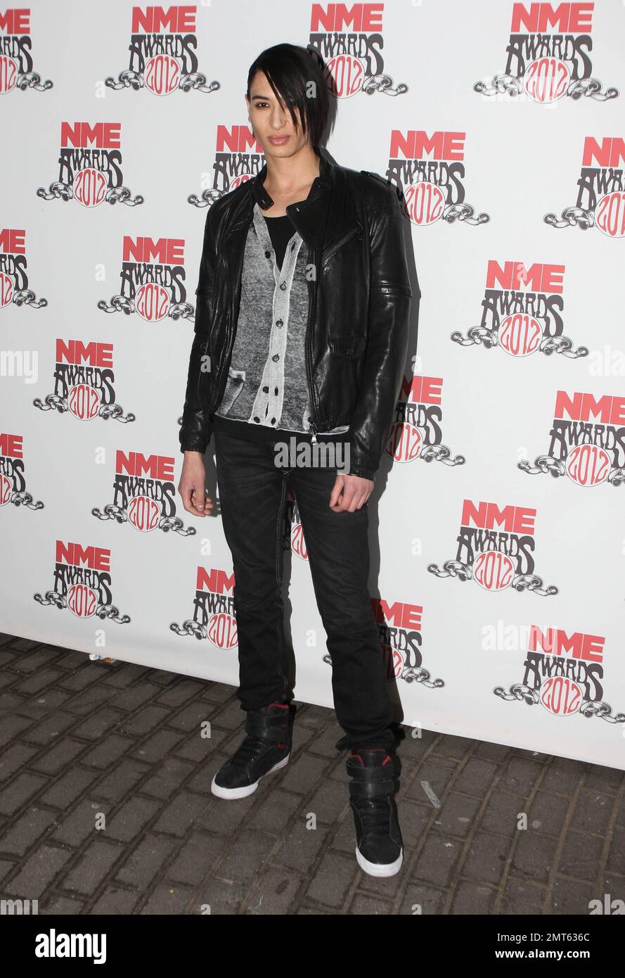 Nat Weller at the NME Awards held at Brixton Academy in London, UK ...