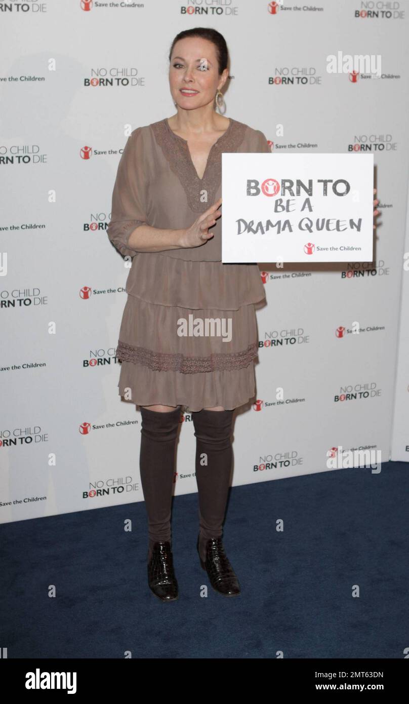 Amanda Mealing attends the launch of Save The Children's 2011 "No Child ...