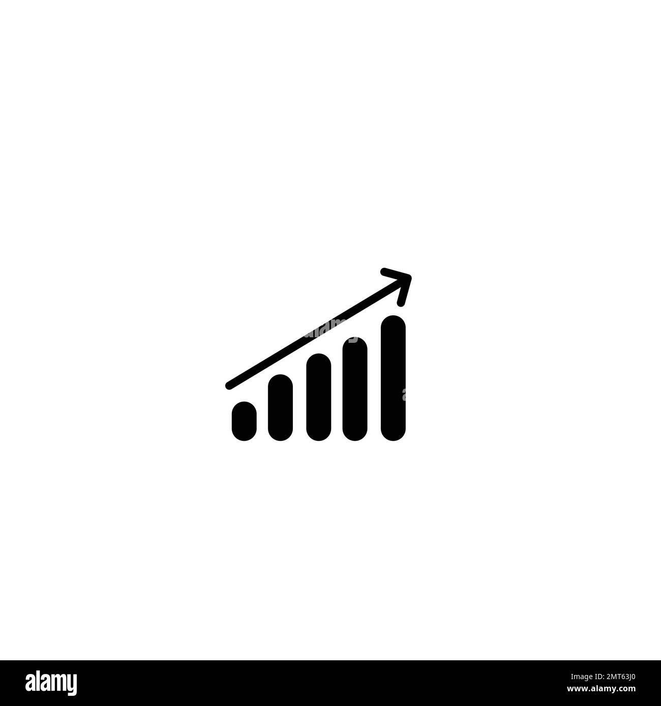 Graph in trendy flat style. Vector illustration Stock Vector Image ...