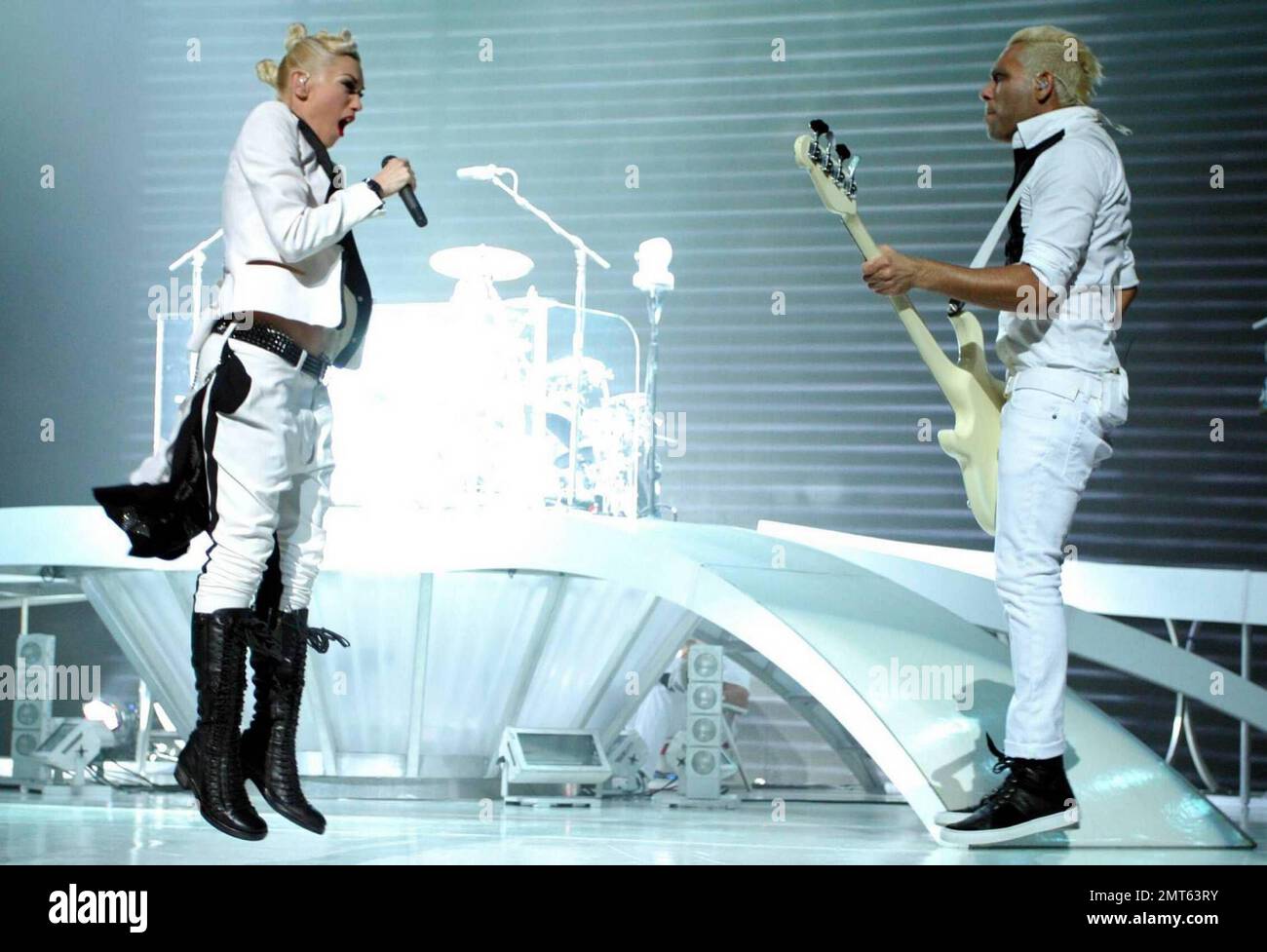 Gwen Stefani and No Doubt perform live at the Gibson Amphitheatre at ...