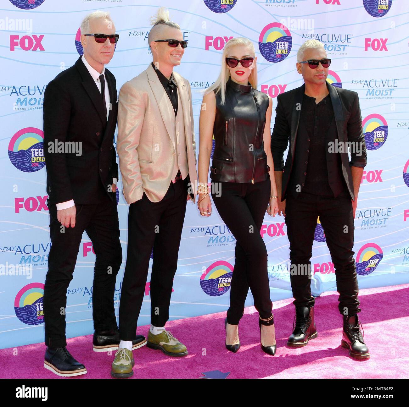 'No Doubt' appear together at the 2012 Teen Choice Awards at the Gibson ...