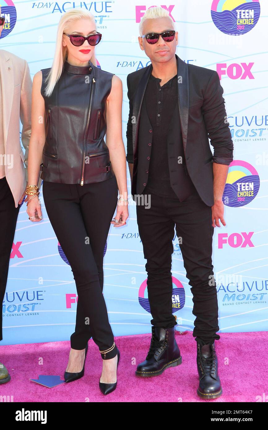 'No Doubt' appear together at the 2012 Teen Choice Awards at the Gibson ...