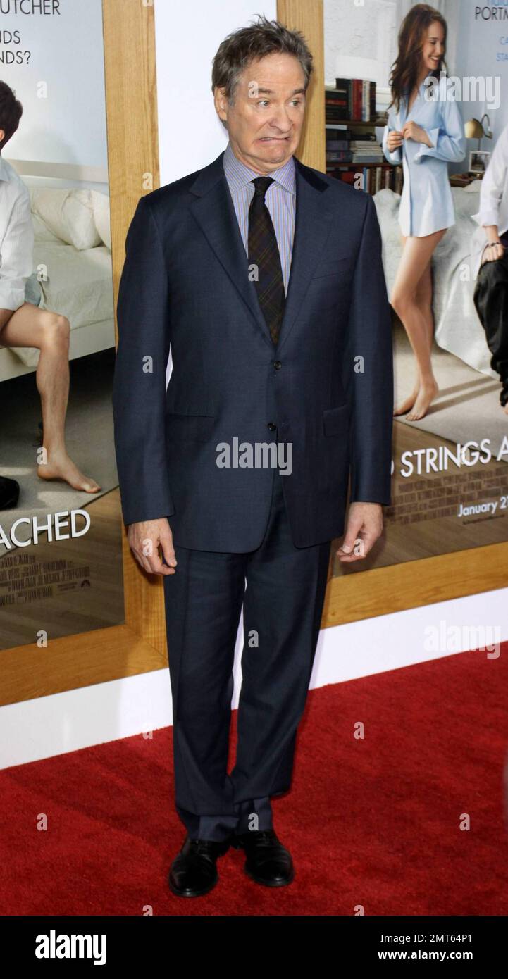 Kevin Kline on the red carpet at the premiere of "No Strings Attached ...