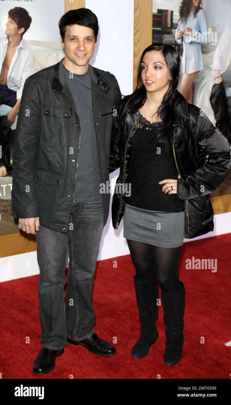 Ralph Macchio and daughter Julia on the red carpet at the premiere of ...