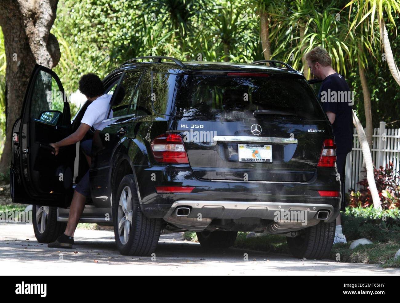 EXCLUSIVE!! Noah Becker is seen here driving his dad, Boris Becker, for ...