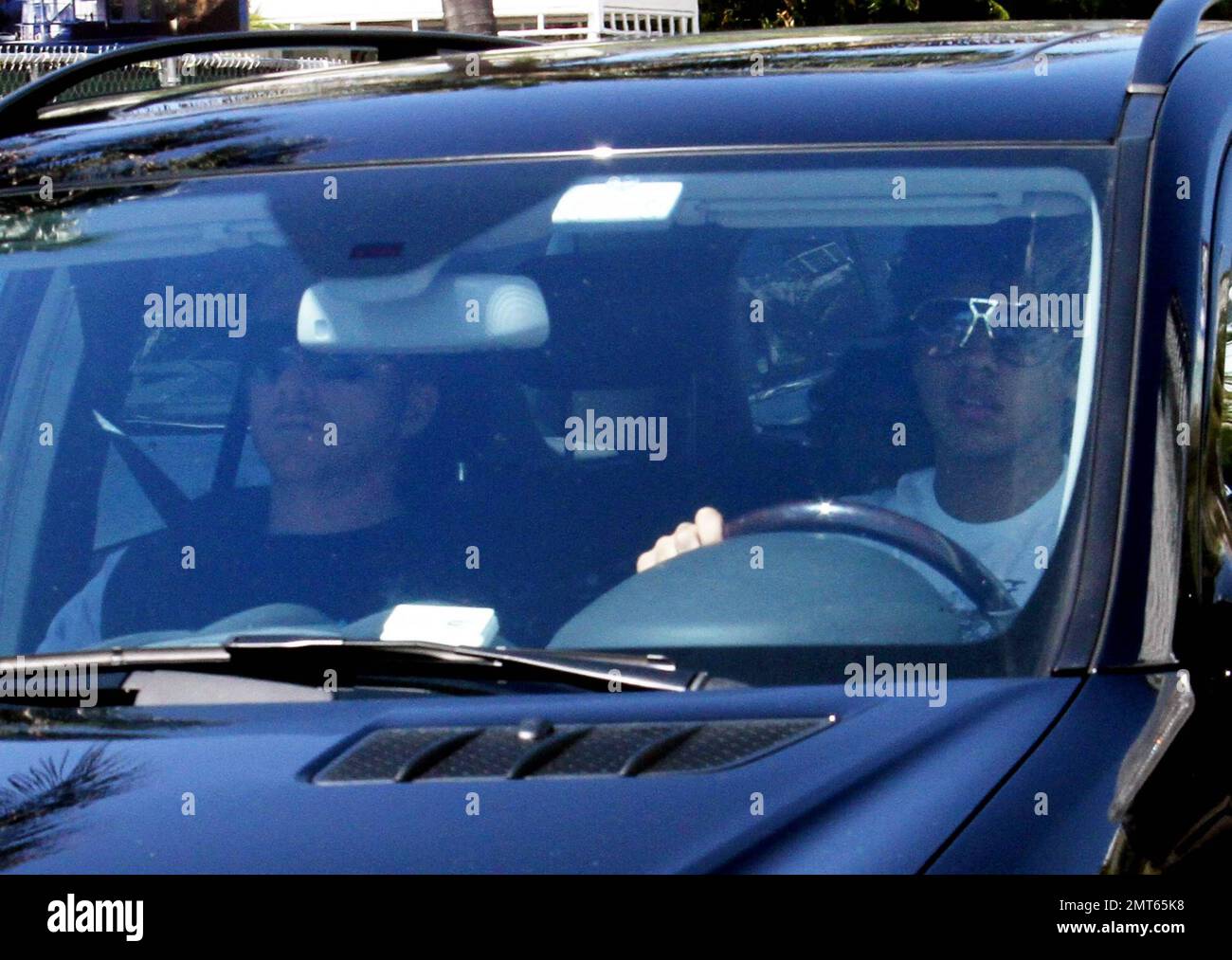 EXCLUSIVE!! Noah Becker is seen here driving his dad, Boris Becker, for ...