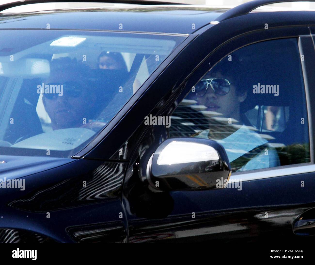 EXCLUSIVE!! Noah Becker is seen here driving his dad, Boris Becker, for ...