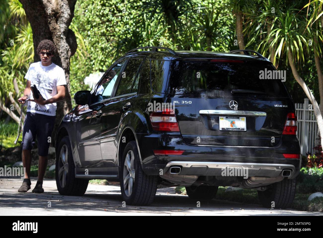 EXCLUSIVE!! Noah Becker is seen here driving his dad, Boris Becker, for ...