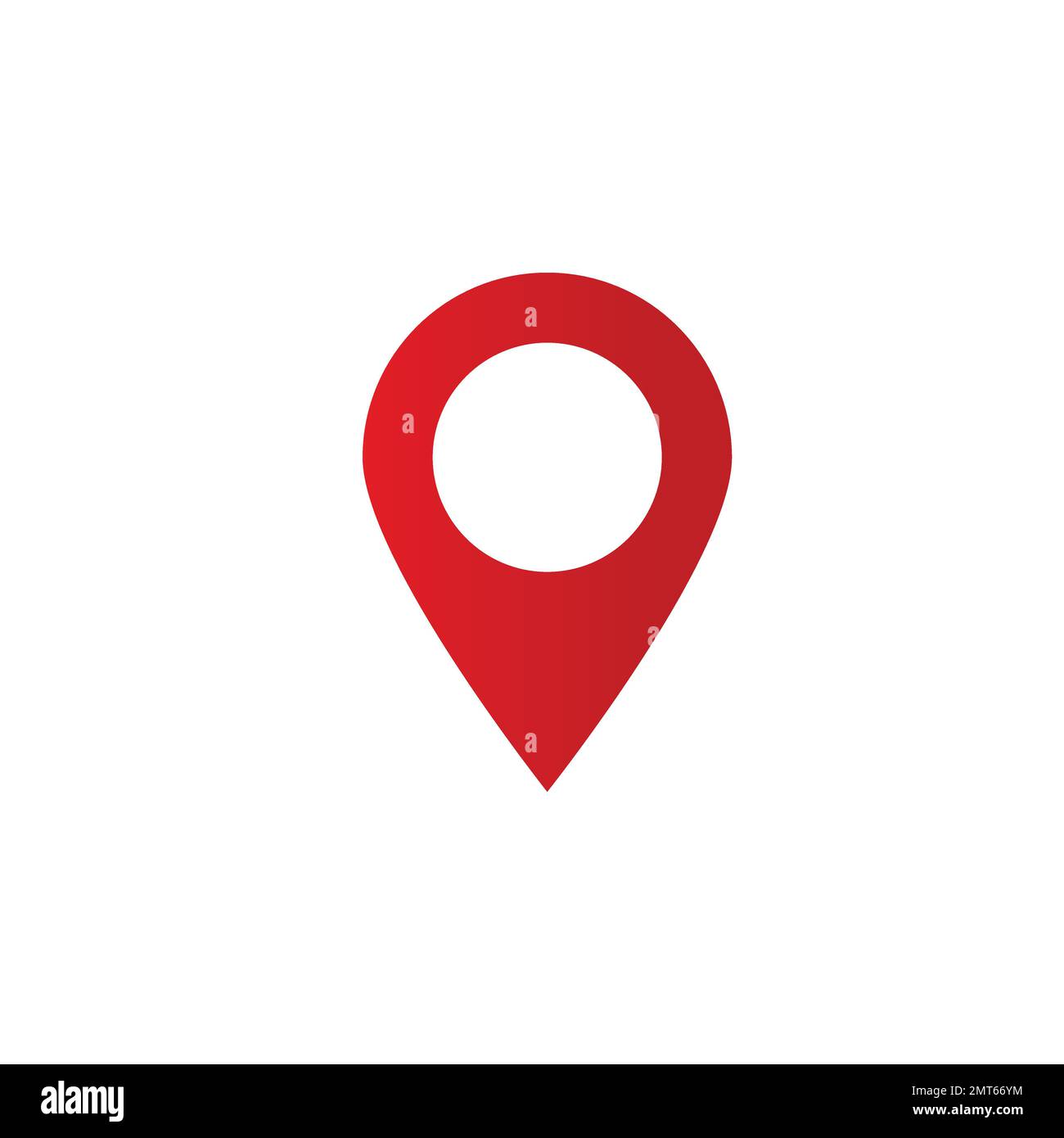 Map pin flat design style modern icon, pointer minimal vector symbol ...