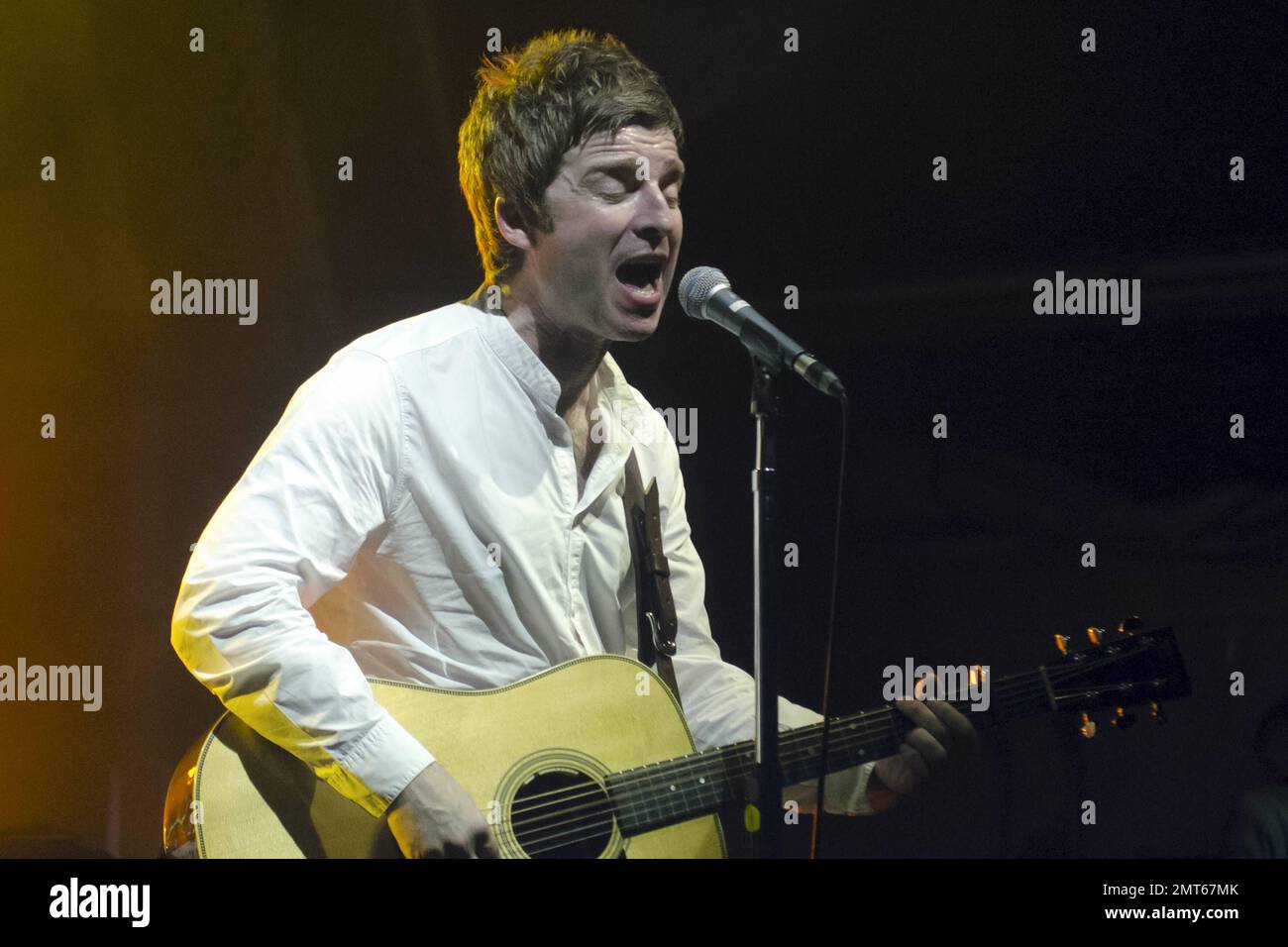 Former Oasis band member Noel Gallagher performs live in concert with ... Former Oasis band member Noel Gallagher performs live in concert with ...