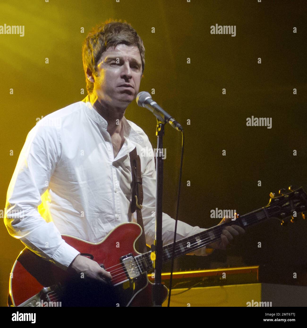 Former Oasis band member Noel Gallagher performs live in concert with ...
