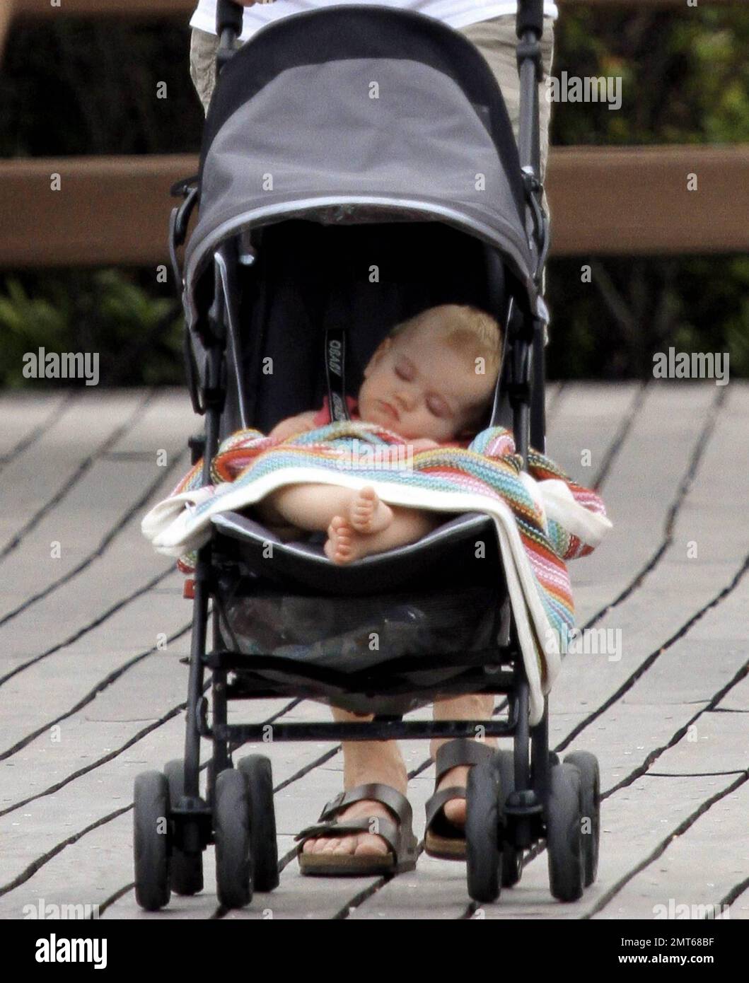 Norman Cook, aka DJ Fatboy Slim, gets in some bonding time with his ...