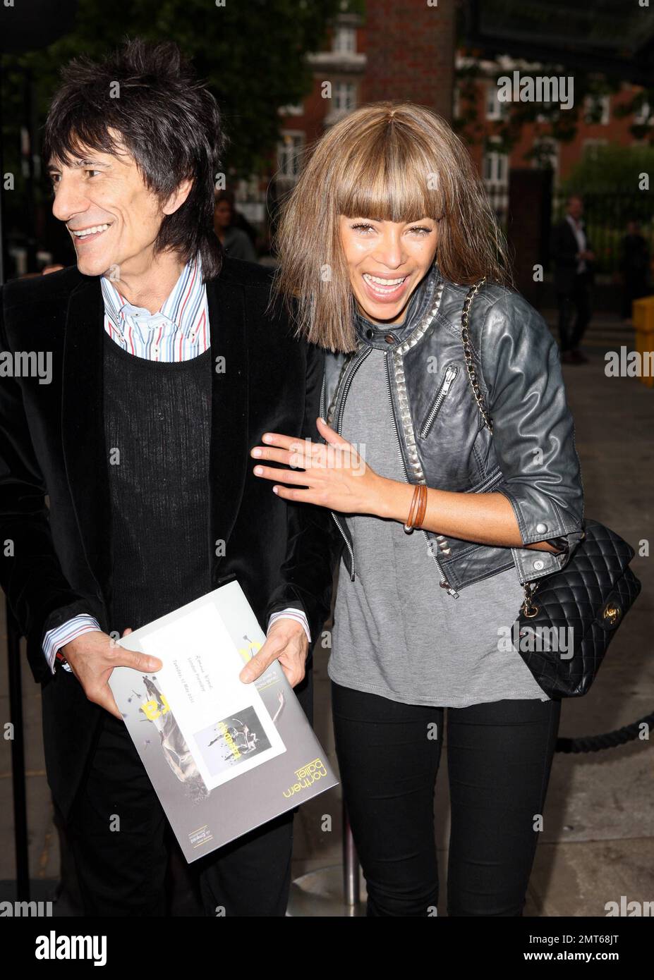 Ronnie Wood and Ana Araujo at the Northern Ballet's press night ...