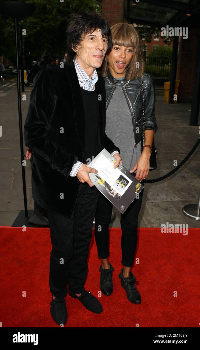 Ronnie Wood and Ana Araujo at the Northern Ballet's press night ...