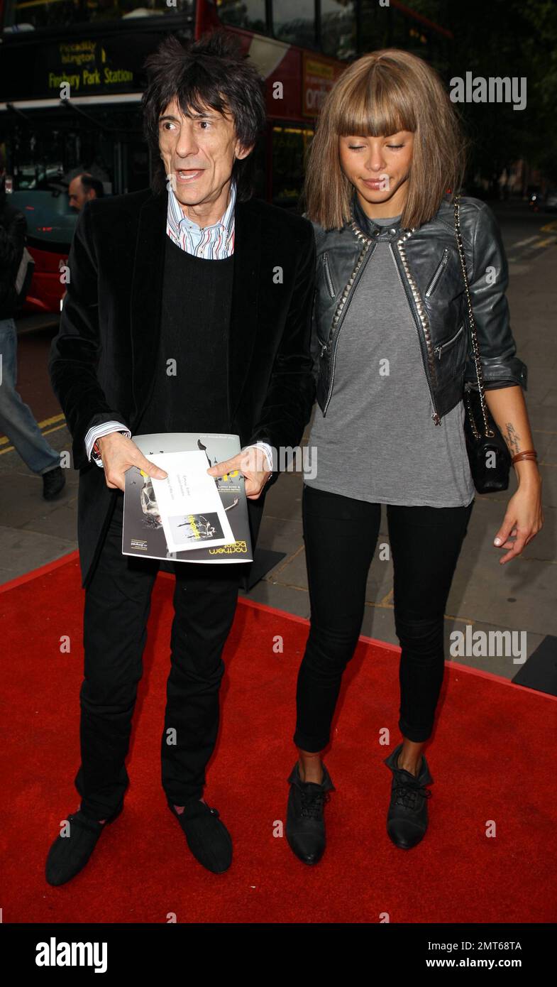 Ronnie Wood and Ana Araujo at the Northern Ballet's press night ...