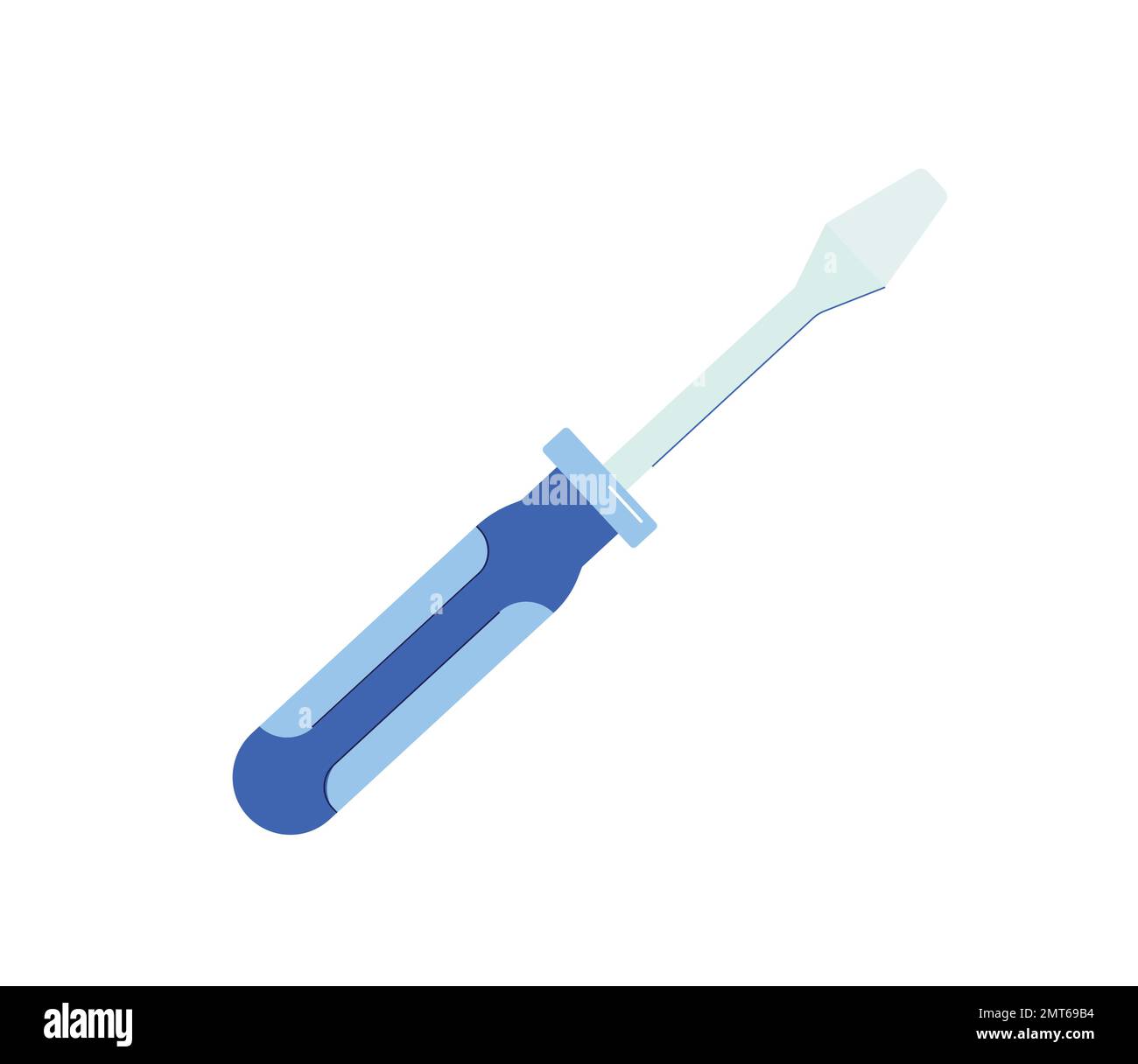 Slotted common blade screwdriver flat vector icon Stock Vector Image ...