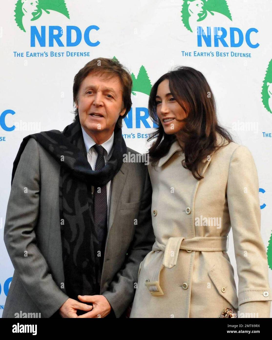 Sir Paul McCartney and his girlfriend Nancy Shevell attend NRDC's 11th ...