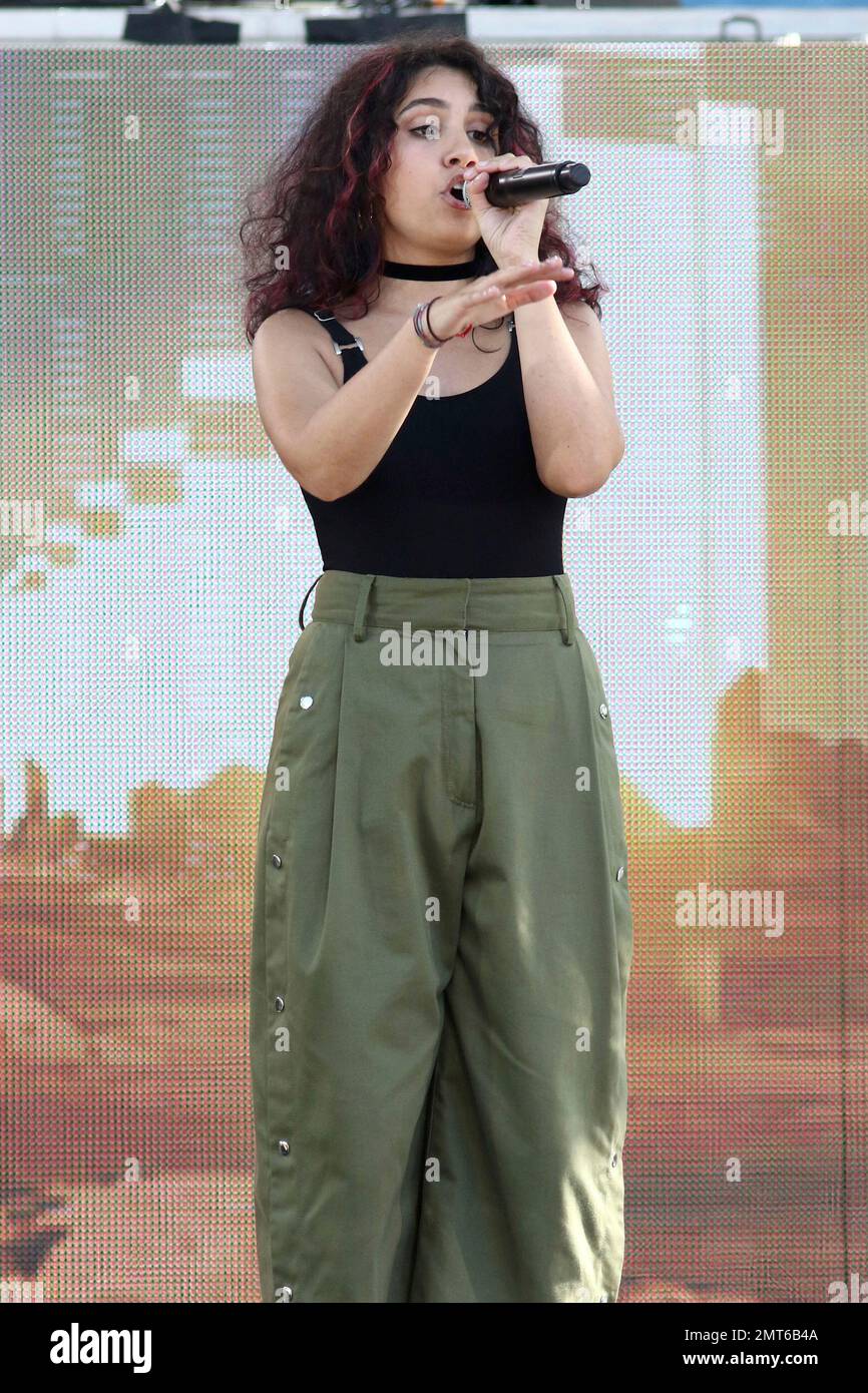 Alessia Cara performs on ABC's "Good Morning America" at Rumsey ...