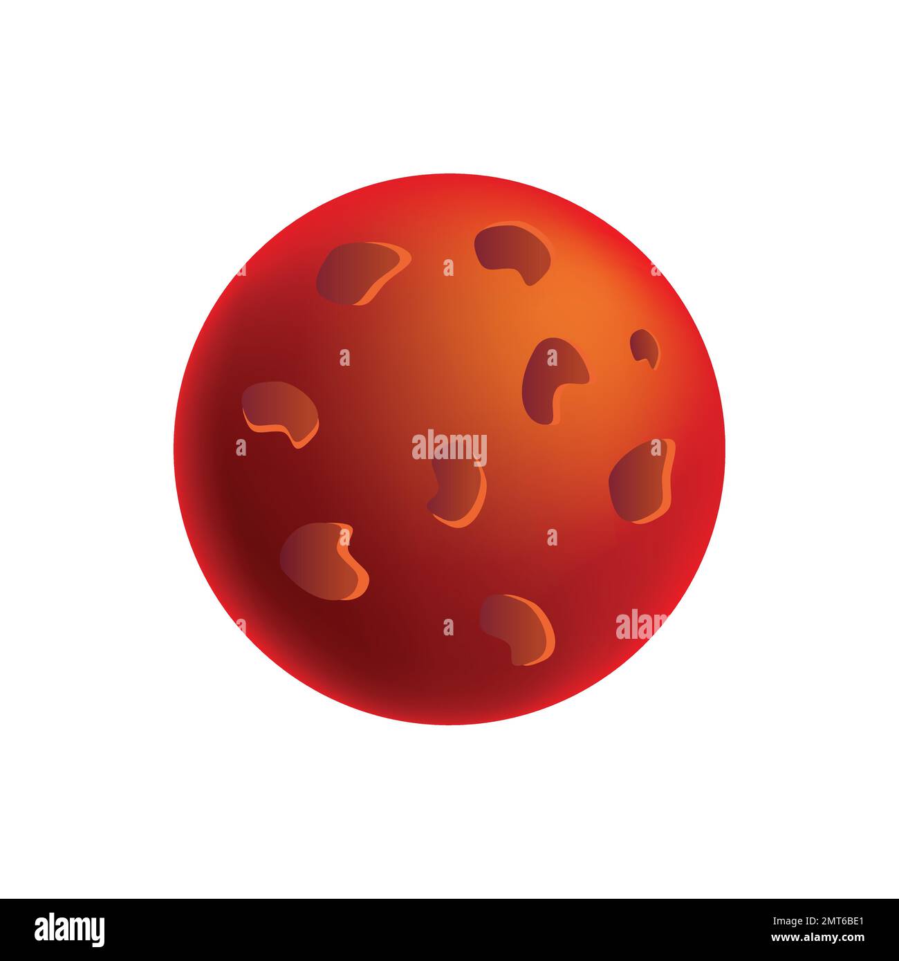 Vector cartoon planet. Colorful set of isolated objects. Space ...