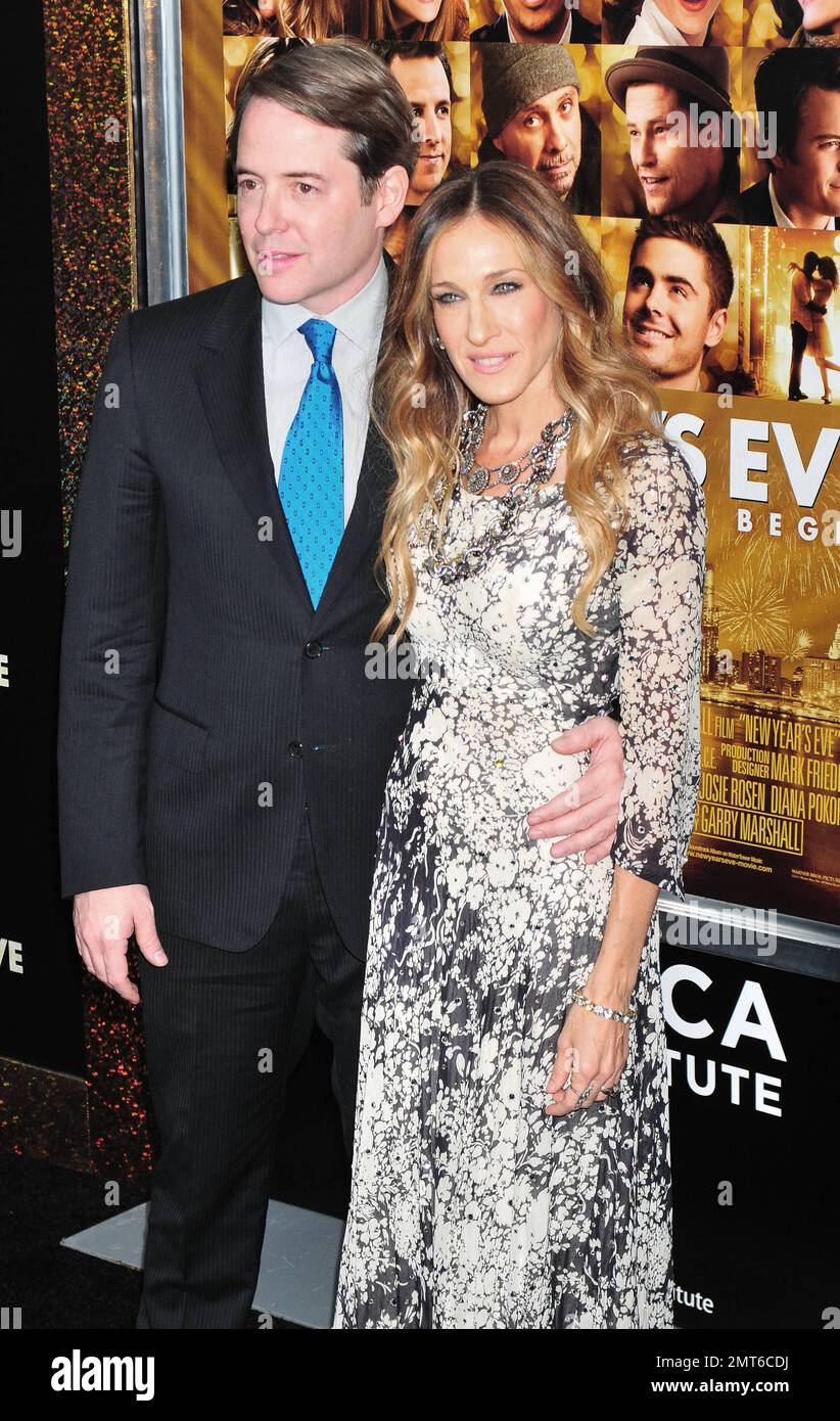 Matthew Broderick and Sarah Jessica Parker at the premiere of "New Year ...