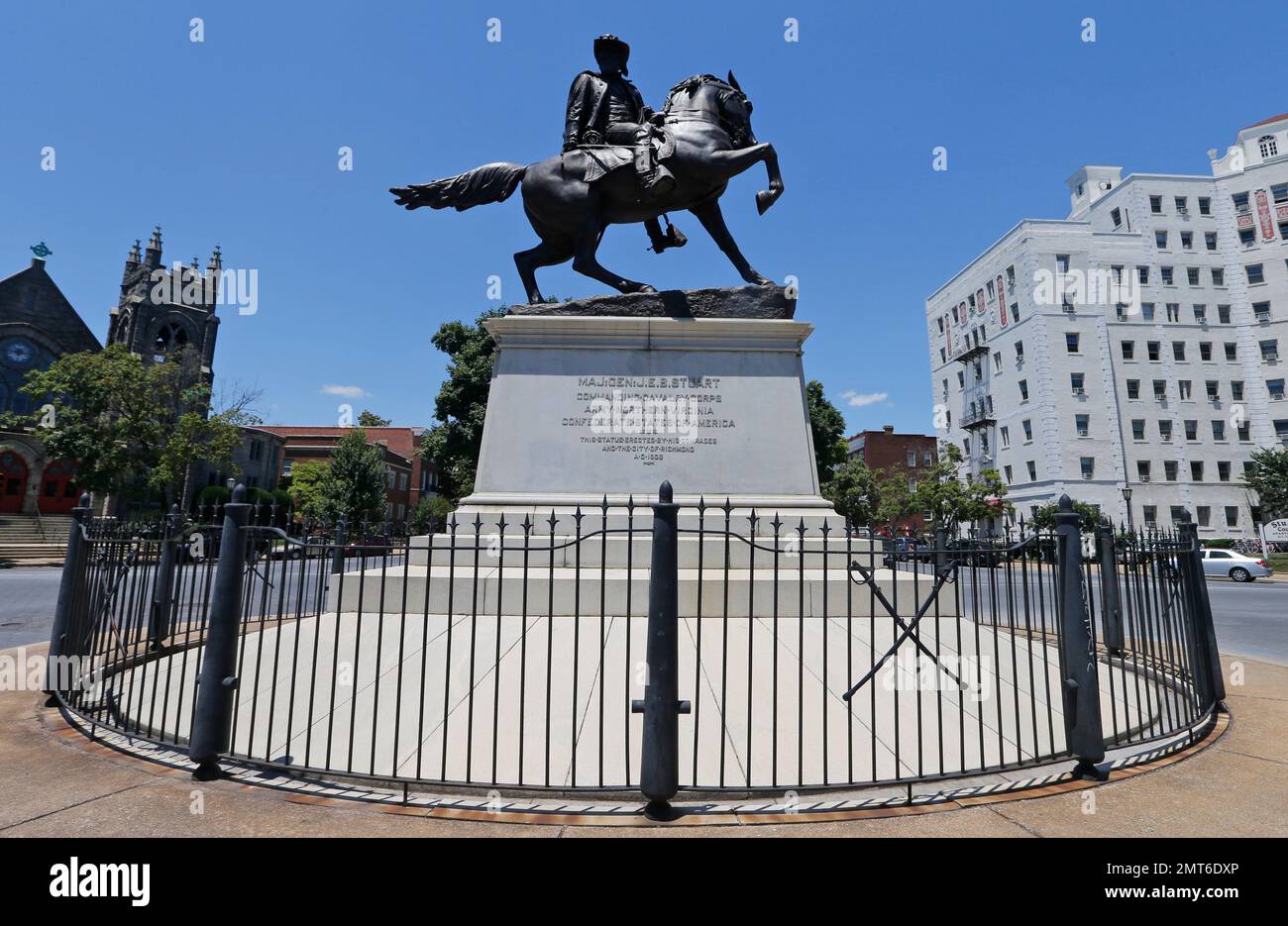 This Wednesday, June 28, 2017, shows the statue of Confederate Gen. J.E ...