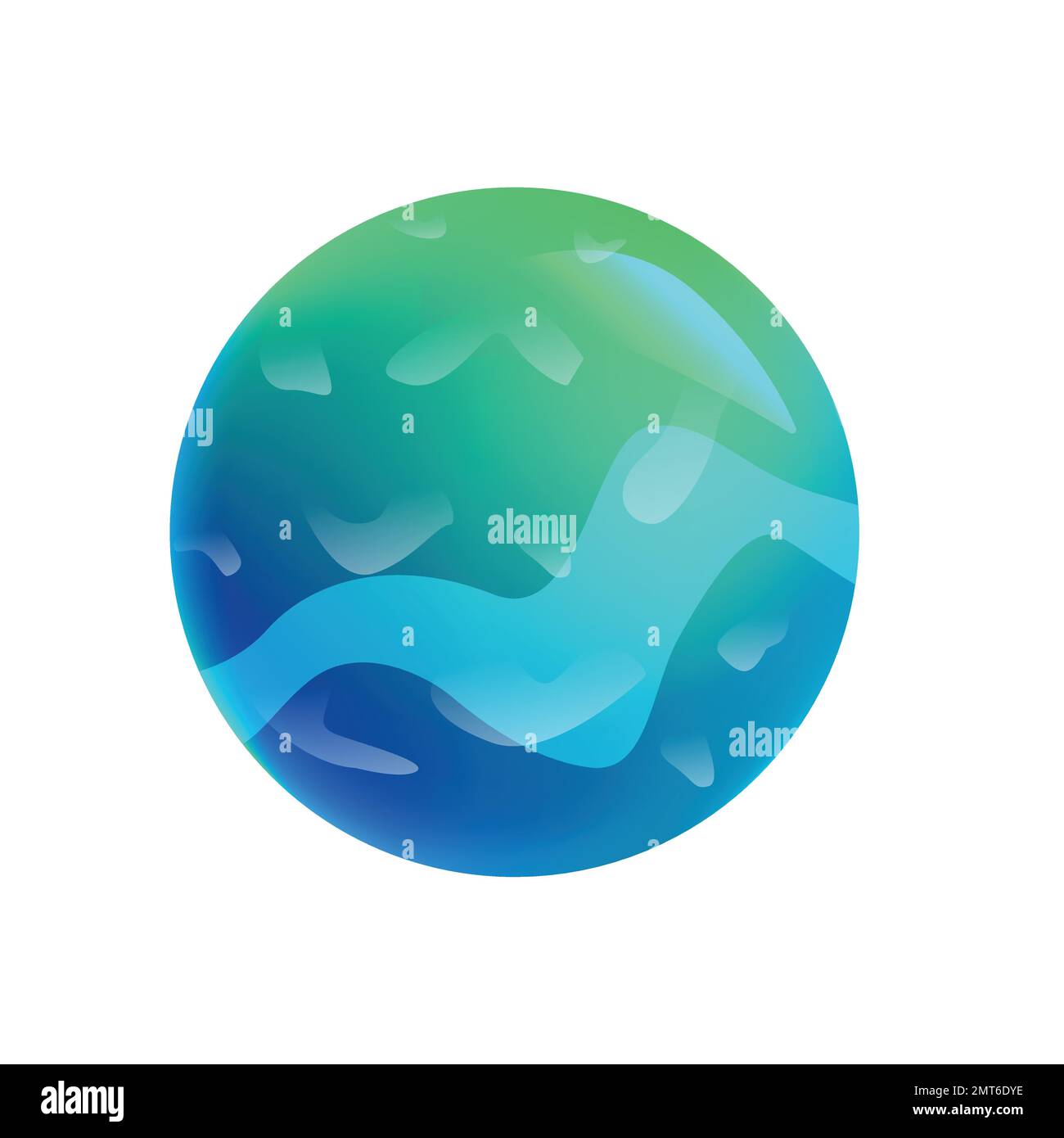 Vector cartoon planet. Colorful set of isolated objects. Space ...