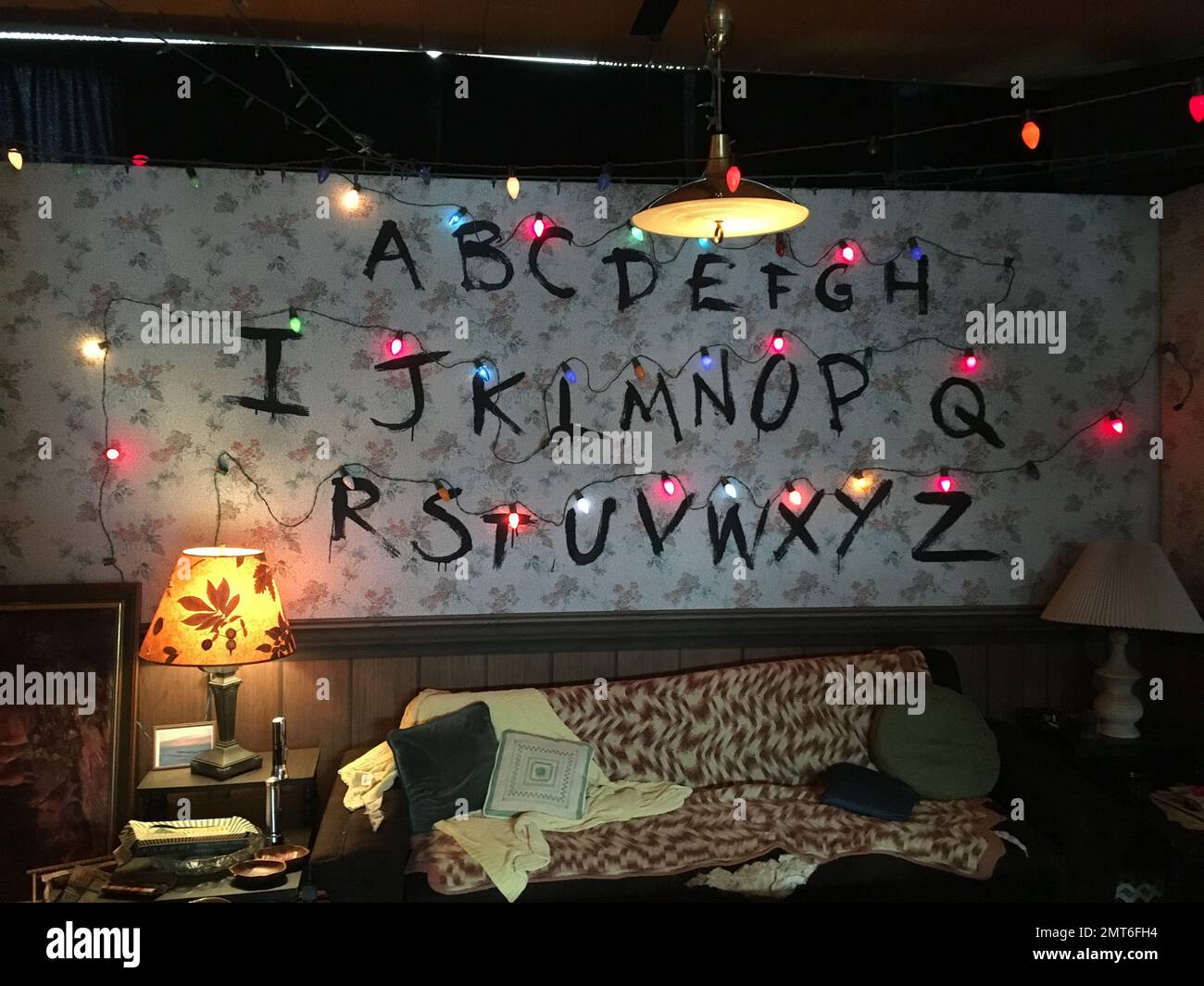 This image shows an installation for the Netflix series, "Stranger ...