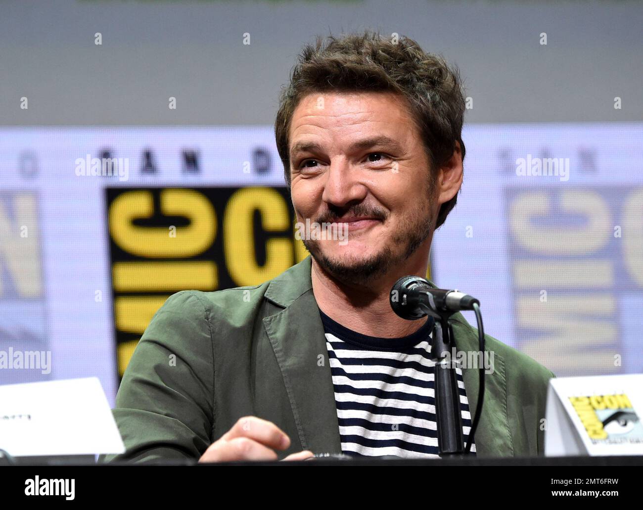 Pedro Pascal attends the 20th Century Fox panel on day 1 of Comic-Con ...