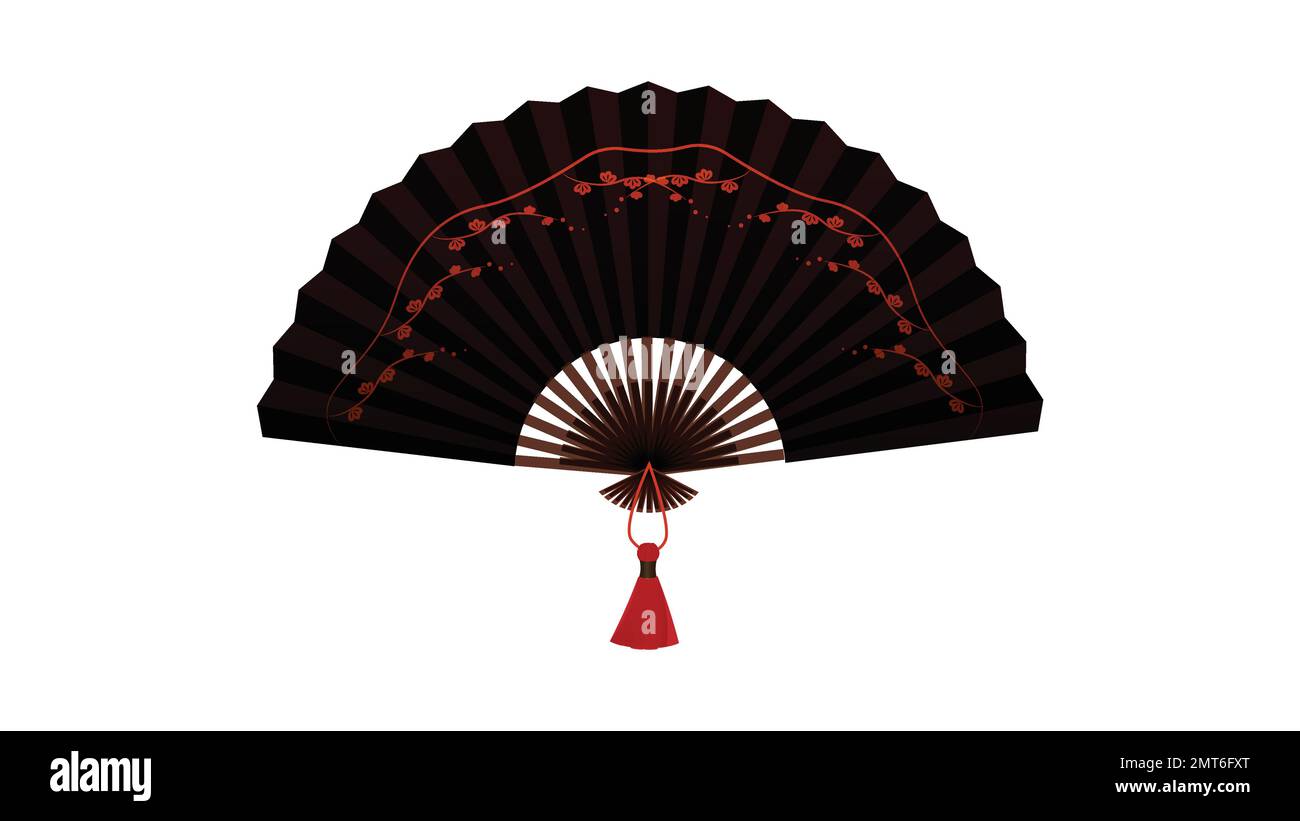 Japanese traditional fans Stock Vector Images - Alamy