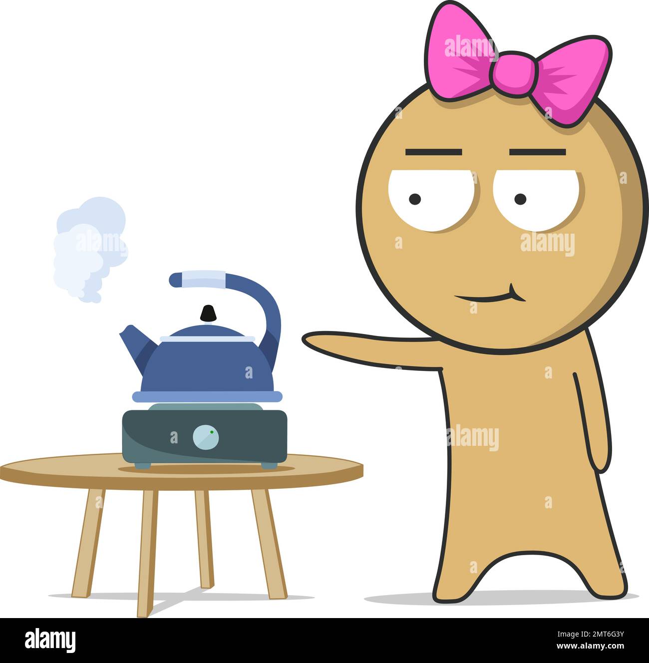 Girl puts on Cut Out Stock Images & Pictures - Alamy