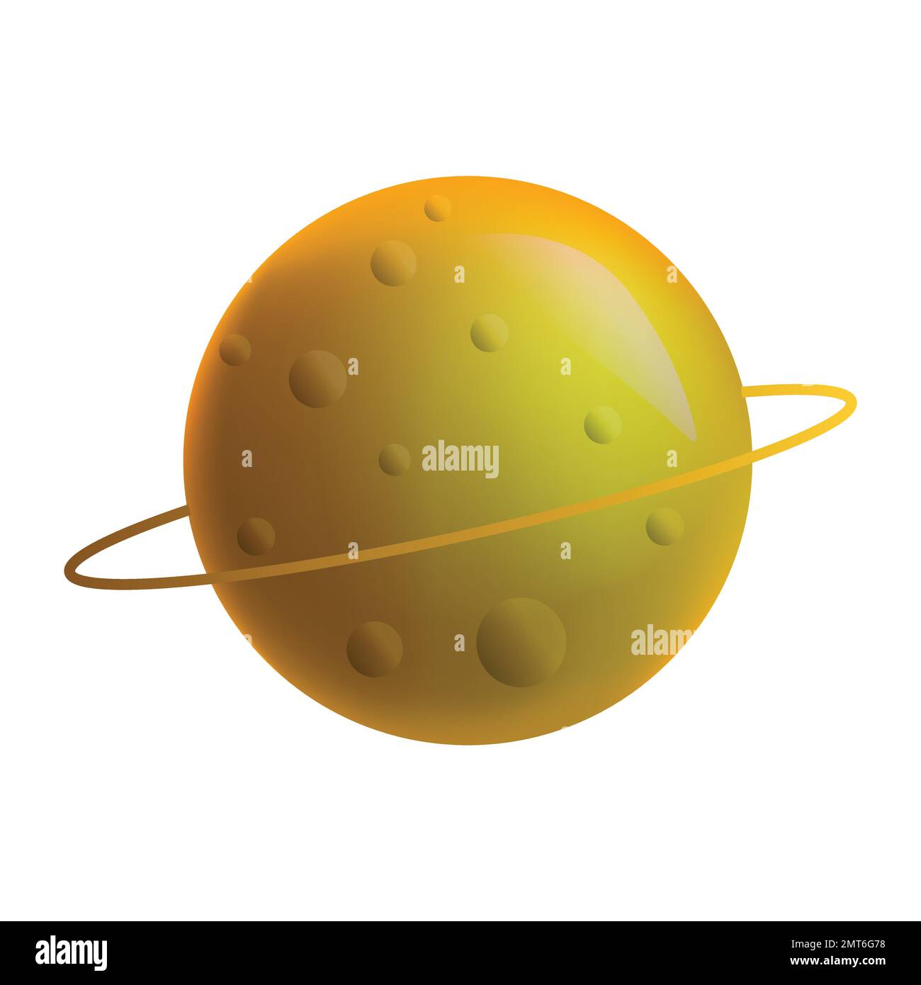 Vector cartoon planet. Colorful set of isolated objects. Space ...