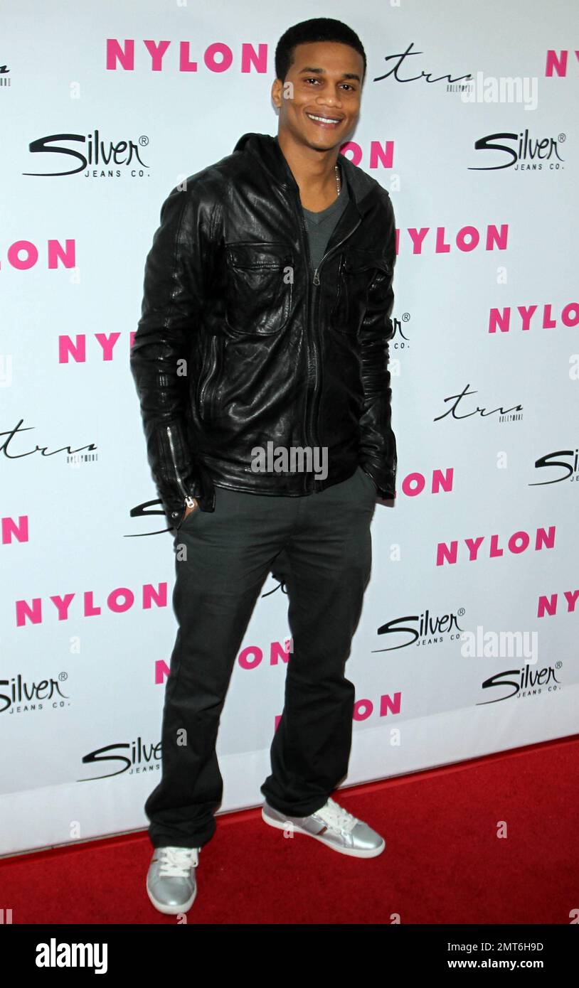 Actor Cory Hardrict poses for photographers on the red carpet at NYLON ...