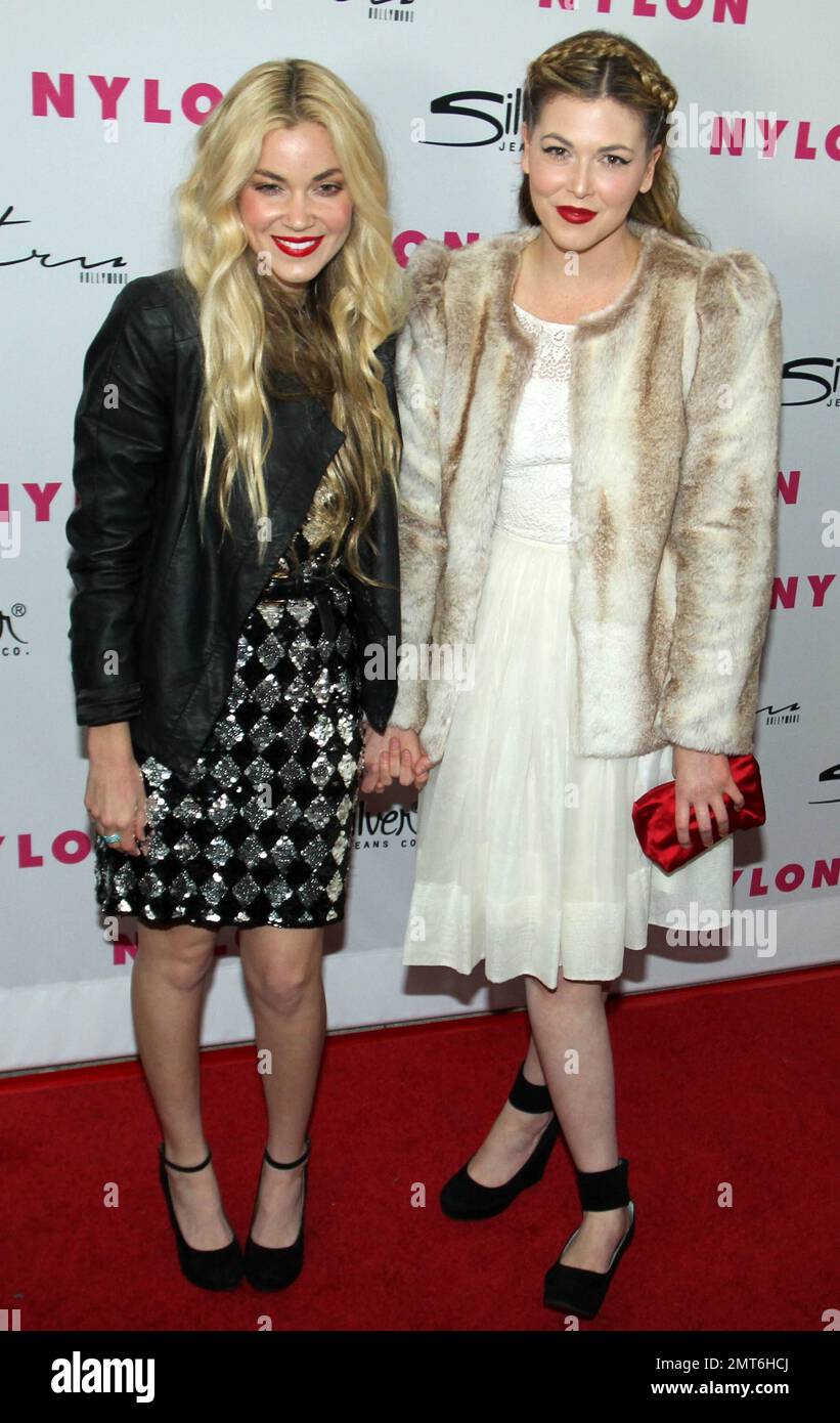 Singers Ruby and Summer of Ruby Summer pose for photographers on the ...