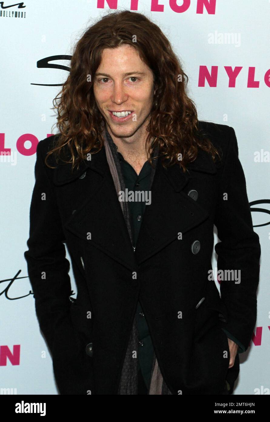 Olympic gold medalist Shaun White poses for photographers on the red ...