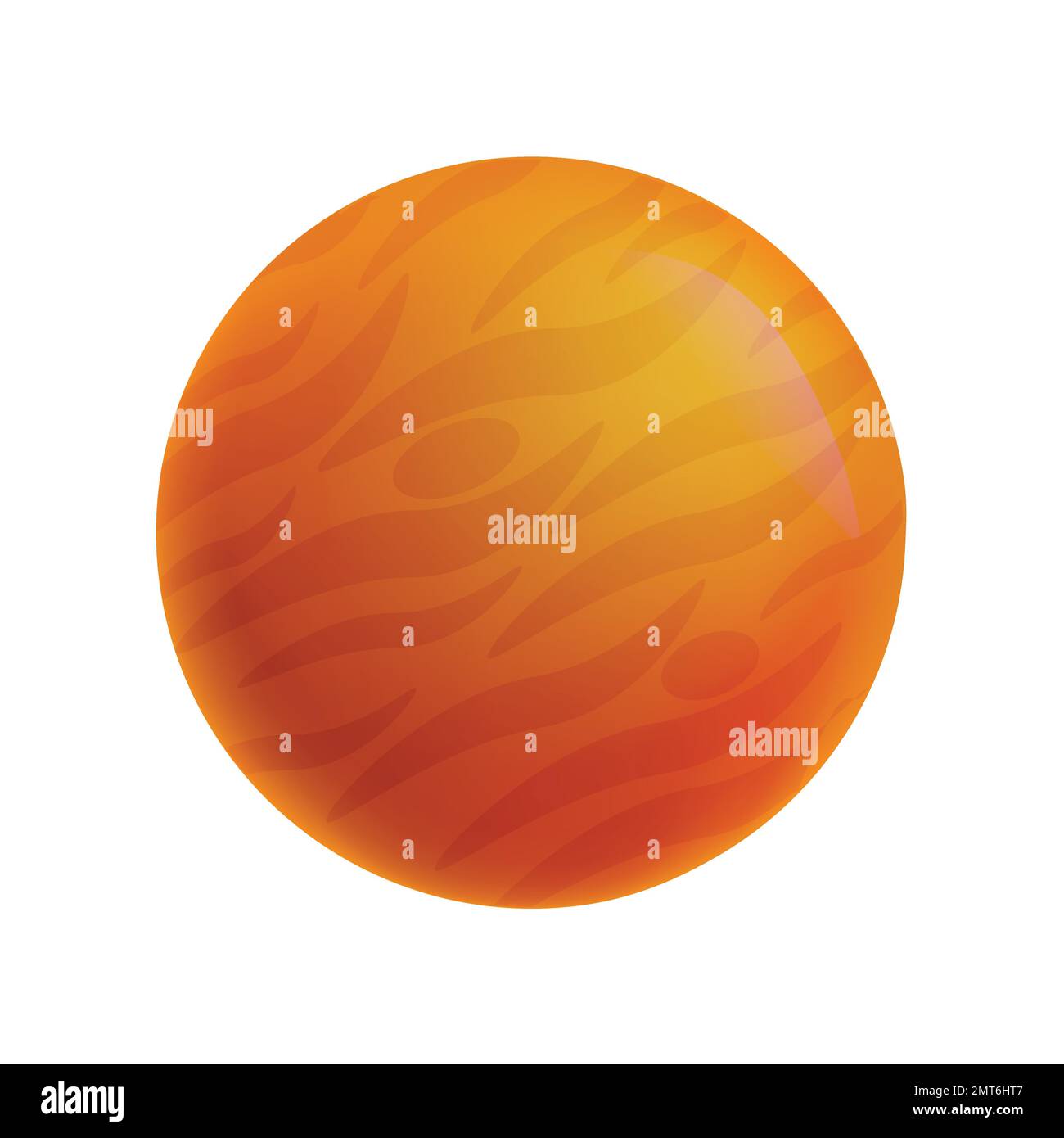 Vector cartoon planet. Colorful set of isolated objects. Space ...